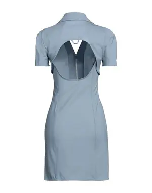 Jacquemus Shirt Dress With Zip Closure - Blue