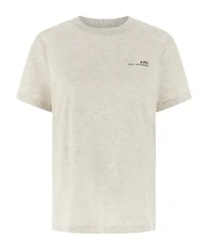 A.p.c. Logo Printed T-shirt - White