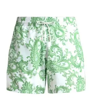Etro Paisley Swim Shorts - Green