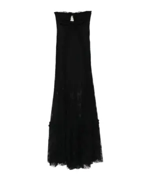 ANIYE BY Era Ruffled Lace Strapless Maxi Dress
