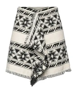 Isabel Marant Étoile Colorful Asymmetrical Skirt - White