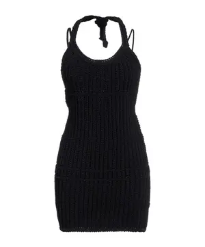 Jacquemus Sleeveless Bodycon Knit Dress - Black