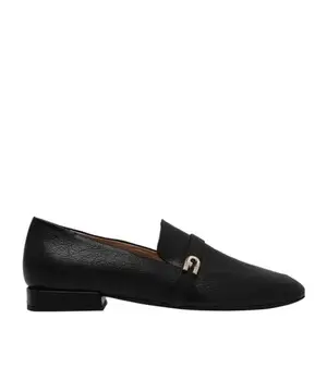 Prada Brushed Leather Loafers