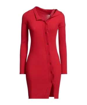 Jacquemus Bodycon Knit Dress - Red