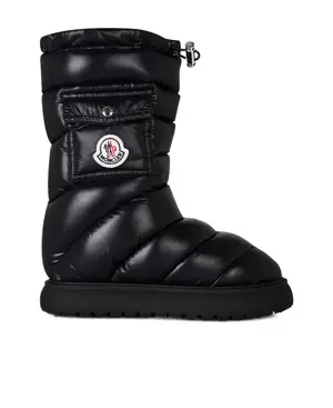 Moncler Logo Snow Boots - Black