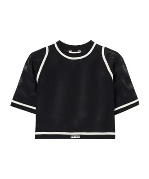 Palm Angels Logo-detail Cropped T-shirt