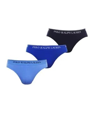 Polo Ralph Lauren Three Pack Logo Briefs - Blue