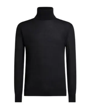 Etro Cashmere Silk Turtleneck Sweater - Black