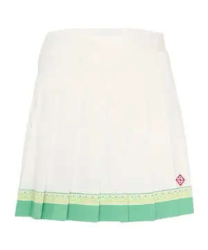 Casablanca Pleated Midi Skirt