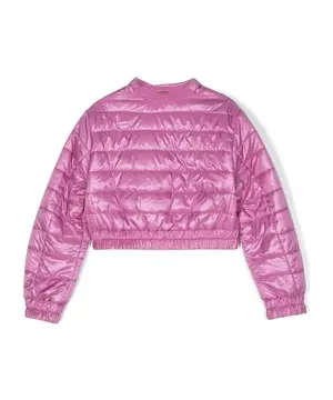 Herno Metallic Cropped Padded Jacket