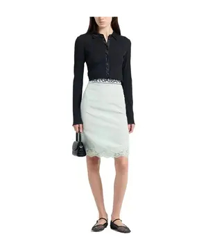 Dolce & Gabbana Elasticated Lace Midi Skirt