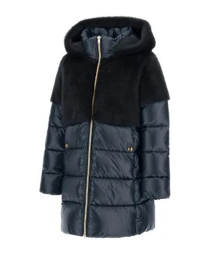 Herno Zip-fastening Faux Fur And Down Coat