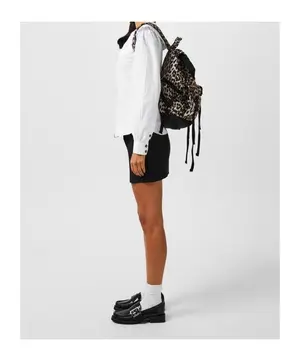 GANNI Leopard Print Backpack