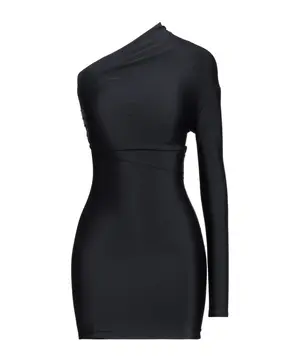 Balenciaga One-shoulder Synthetic Jersey Mini Dress