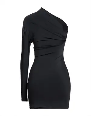 Balenciaga One-shoulder Synthetic Jersey Mini Dress