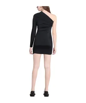 Balenciaga One-shoulder Synthetic Jersey Mini Dress