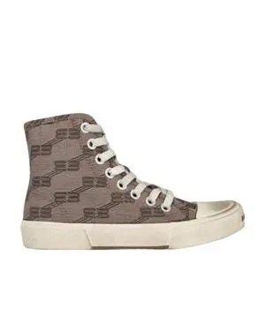Balenciaga Logo Lacing High-top Casual Shoes - Multicolor