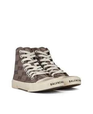Balenciaga Logo Lacing High-top Casual Shoes