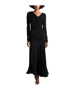 GANNI Long-sleeve Maxi Dress