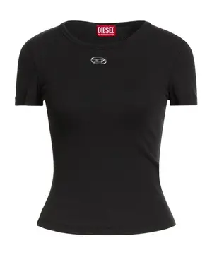 DIESEL® Solid Color Short-sleeve T-shirt - Black