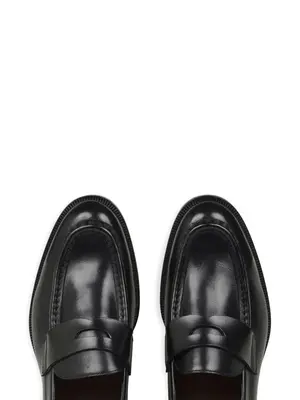 Etro Leather Penny Strap Loafers