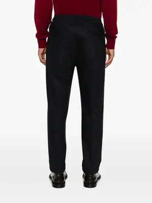 Eleventy Elastic-waist Wool Trousers