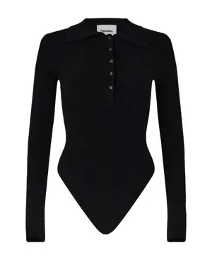 Nanushka Long-sleeved Jumpsuit - Black