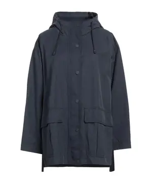 Max Mara Solid-colored Hooded Jacket - Blue