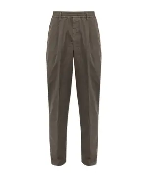 Eleventy Casual Trousers With Belt Loops - Brown