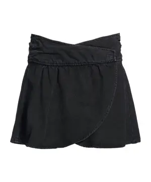 Isabel Marant Étoile Solid-colored Twill Wrap Skirt - Black