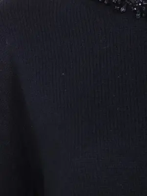 SEMICOUTURE Denny Beaded Embellished Crew Neck Sweater