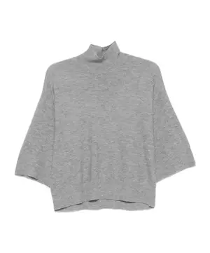 Fabiana Filippi Sequin-embellished High-neck Sweater