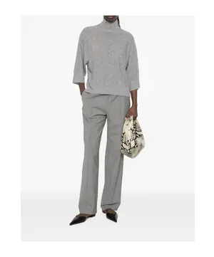Fabiana Filippi Sequin-embellished High-neck Sweater