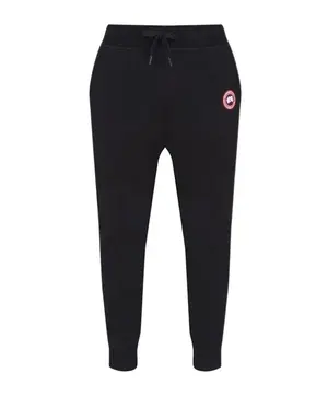 Canada Goose Logo Patch Sweatpants - Black