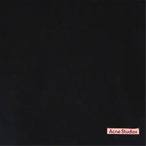 Acne Studios Fringed Trim Scarf - Black