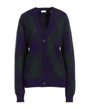 Burberry Geometric Pattern Wool Knit Sweater - Black