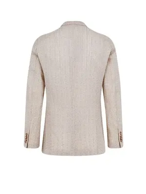 LARDINI Textured Double-breasted Blazer