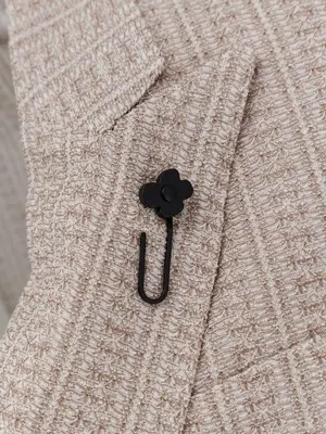 LARDINI Textured Double-breasted Blazer