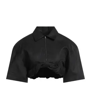 Jacquemus Solid Color Tops - Black