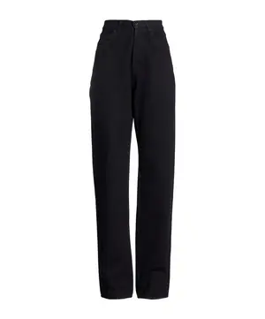 Saint Laurent Solid Color Straight-leg Trousers - Black