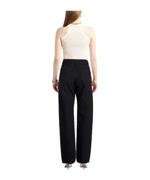 Saint Laurent Solid Color Straight-leg Trousers