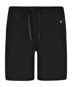 Polo Ralph Lauren Polo Ralph Lauren Drawstring Waist Sports Shorts With Embroidered Logo Black