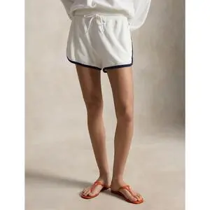 Just Cavalli Terry Cloth Athletic Shorts With Drawstring Waist