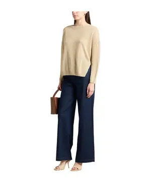 Max Mara Linen Scoop Neck Long Sleeve Jumper