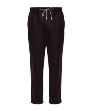 Eleventy Drawstring Casual Pants - Black