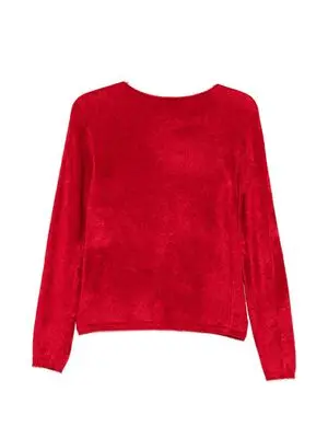 SEMICOUTURE Long-sleeved Knit Top - Red