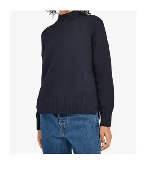 Barbour Crew Neck Knitwear With Ribbed Cuffs And Hem