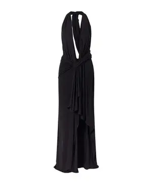 Christopher Esber Sleeveless V-neck Twisted Waist Maxi Dress
