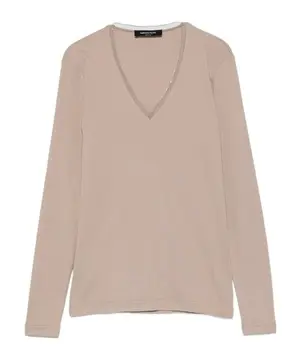 FABIANA FILIPPI V-neck Long-sleeve T-shirt
