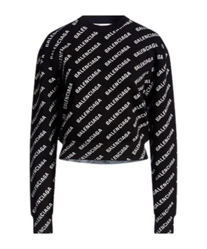 Balenciaga Light And Thin Knitted Sweater - Black
